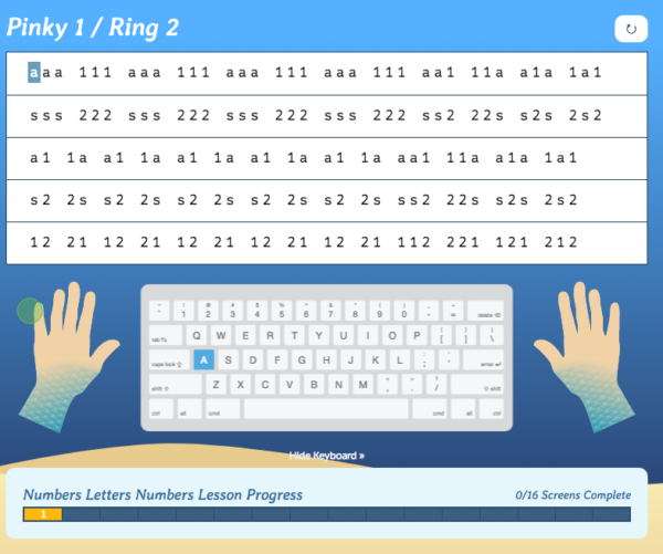 An easy trick to get students to stop looking at their hands | Typing Blog
