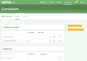New to Typing.com: Custom Lesson Creation Tool for Teachers! | Typing Blog