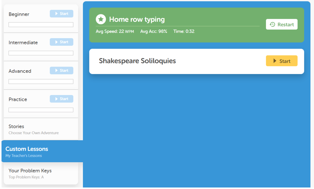New to Typing.com: Custom Lesson Creation Tool for Teachers! | Typing Blog